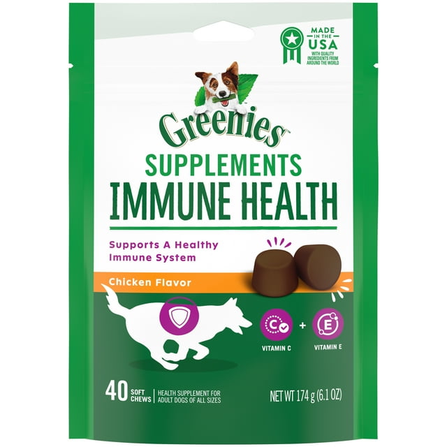 GREENIES Immune Health Supplements, 40 Count - Walmart Business Supplies