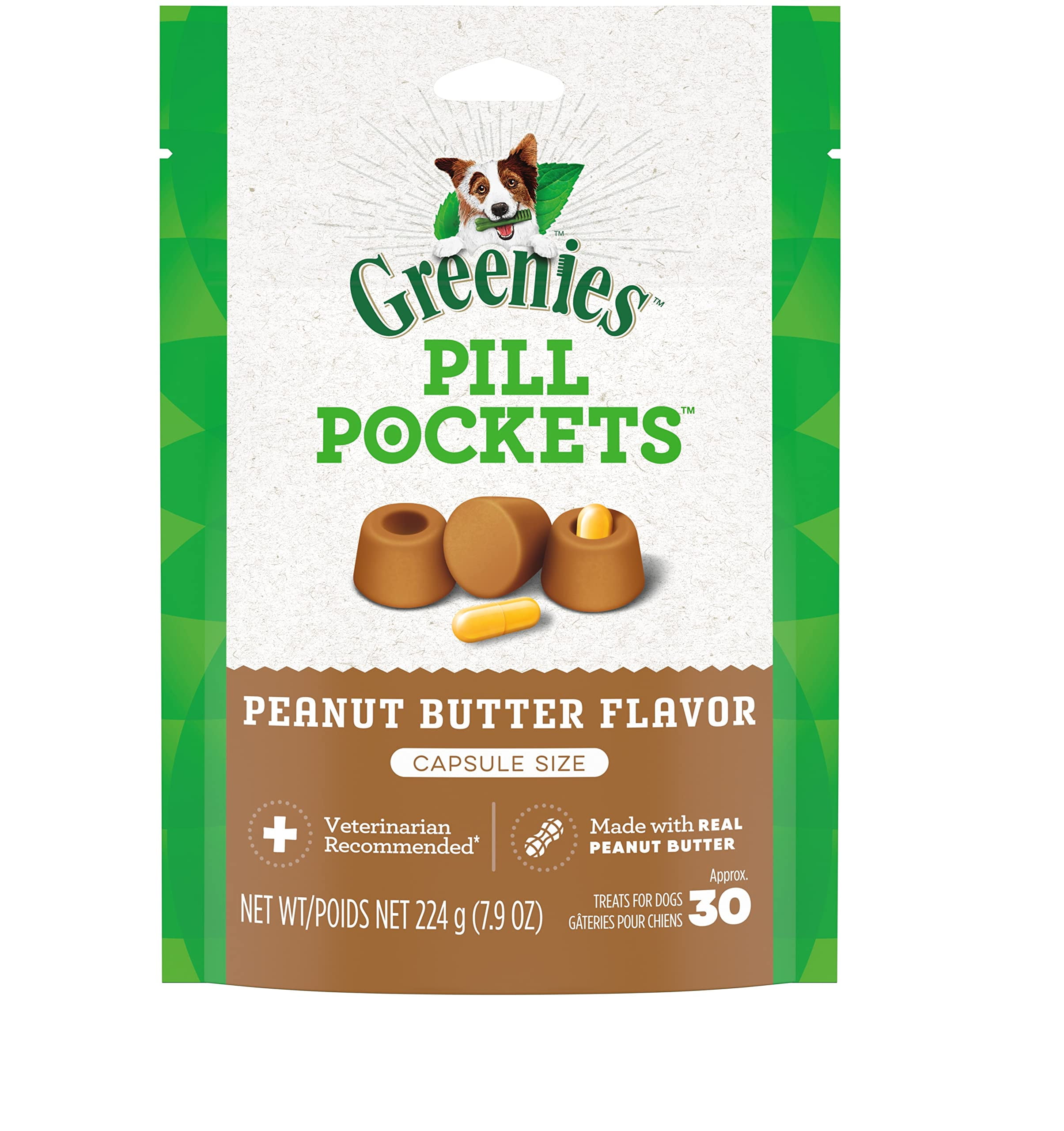 GREENIES PILL POCKETS for Dogs Capsule Size Natural Soft Dog Treats ...