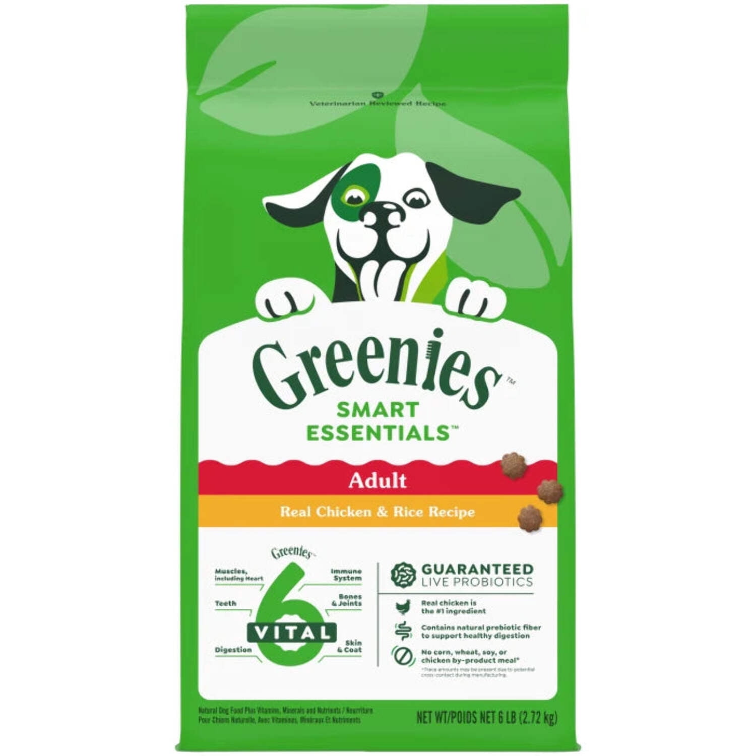 GREENIES Smart Essentials Adult High Protein Dry Dog Food Real Chicken ...