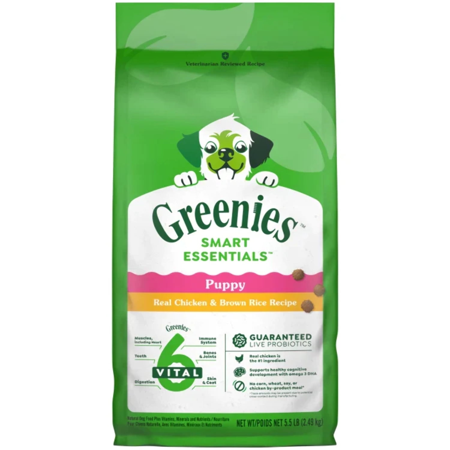 GREENIES Smart Essentials Puppy Dry Dog Food Real Chicken Brown Rice, 5 ...
