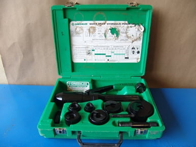 GREENLEE 7806SB HYDRAULIC PUNCH DRIVER SET QUICK DRAW 1/2" - 2" SLUG ...