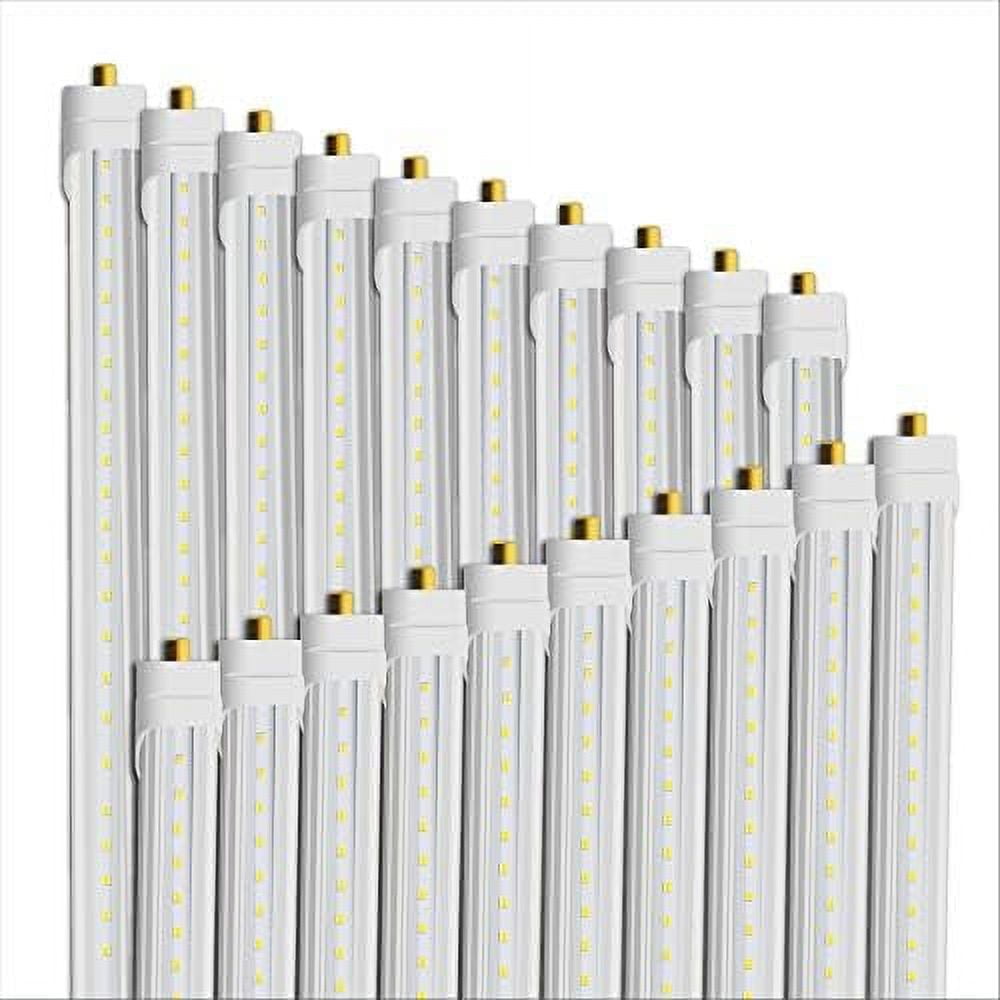 GREENLIGHTDEPOT 8ft 36W LED Linear Tube - 20 Pack - Fa8 Socket - Bypass ...