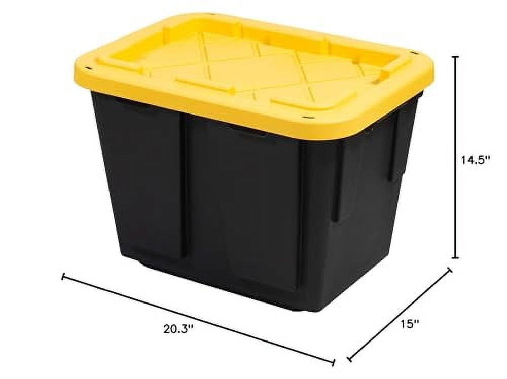 GREENMADE Professional Storage Ultra Durable 12 Gallon Plastic Storage ...