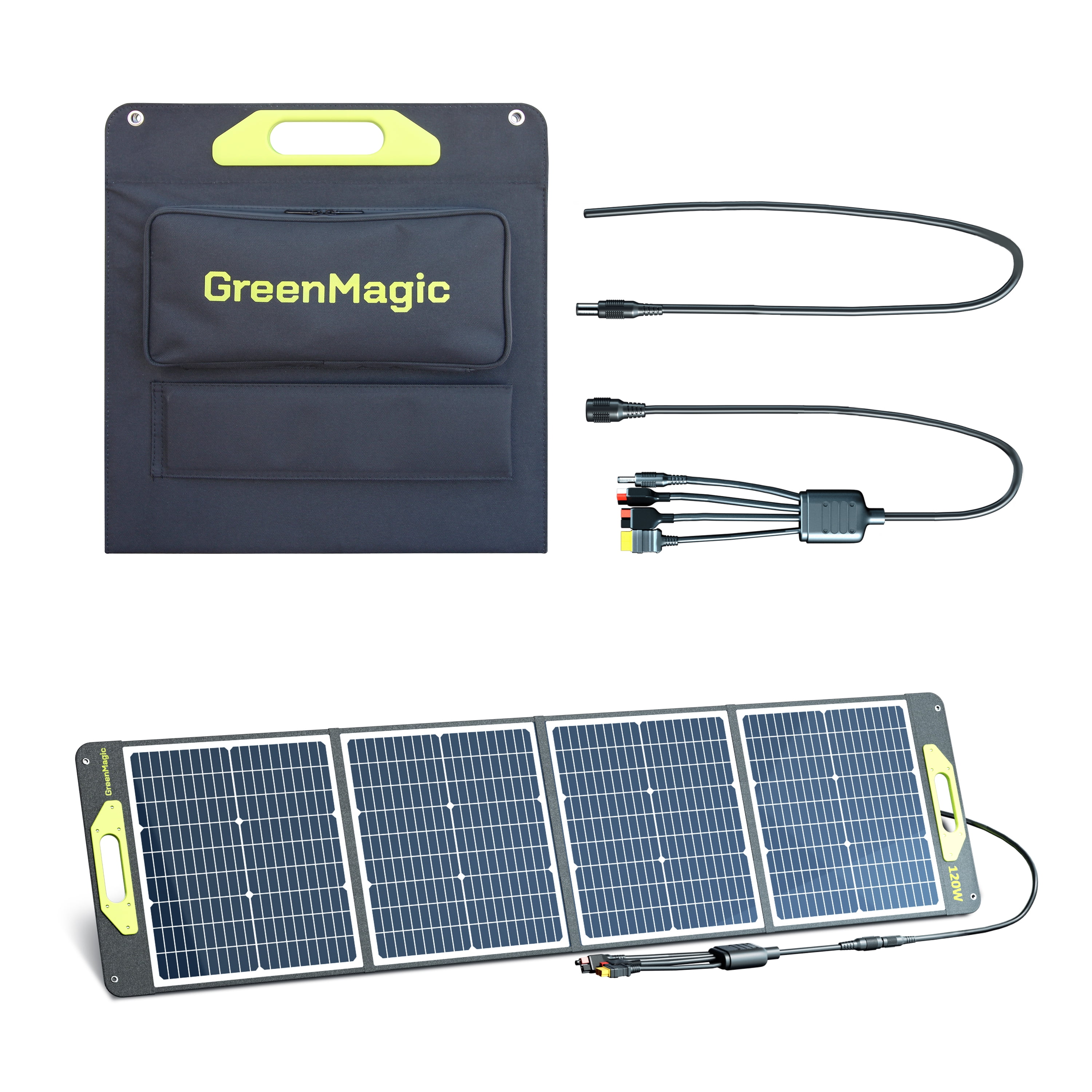 GREENMAGIC Solar Panel 120 Watt Fast Charging Waterproof for ...