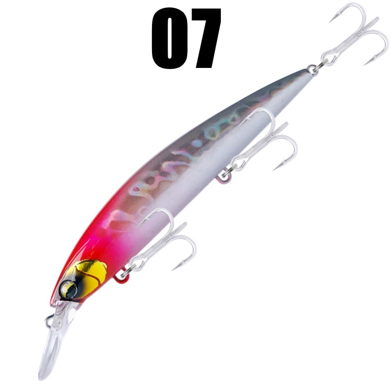 GREENSPIDER Minnow Fishing Lure Heavy Weight 110mm Submersible Casting ...