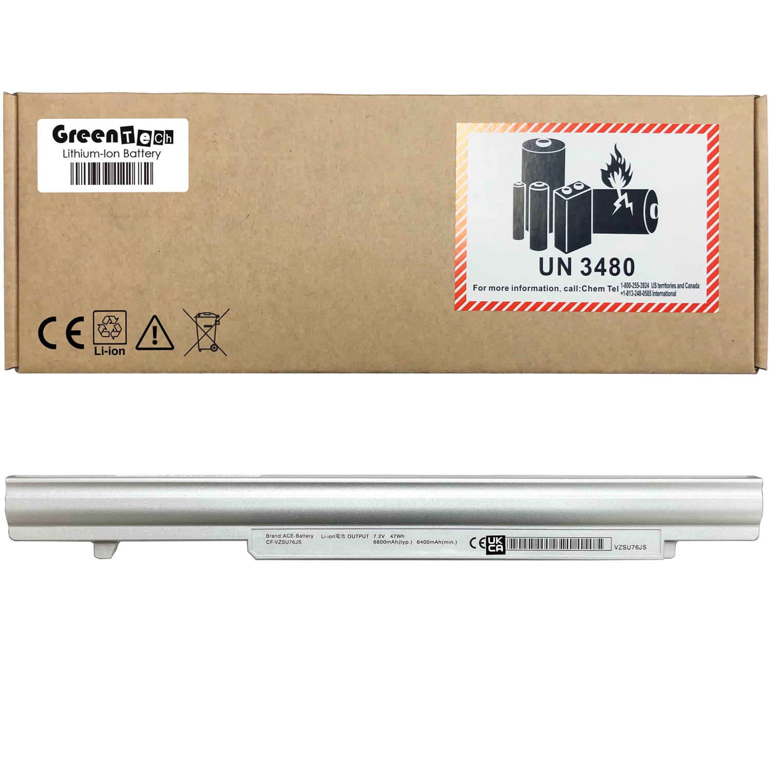 GREENTECH CF-VZSU75JS BATTERY FOR PANASONIC CF-SX1 CF-SX2 CF-NX1 CF-NX2 ...