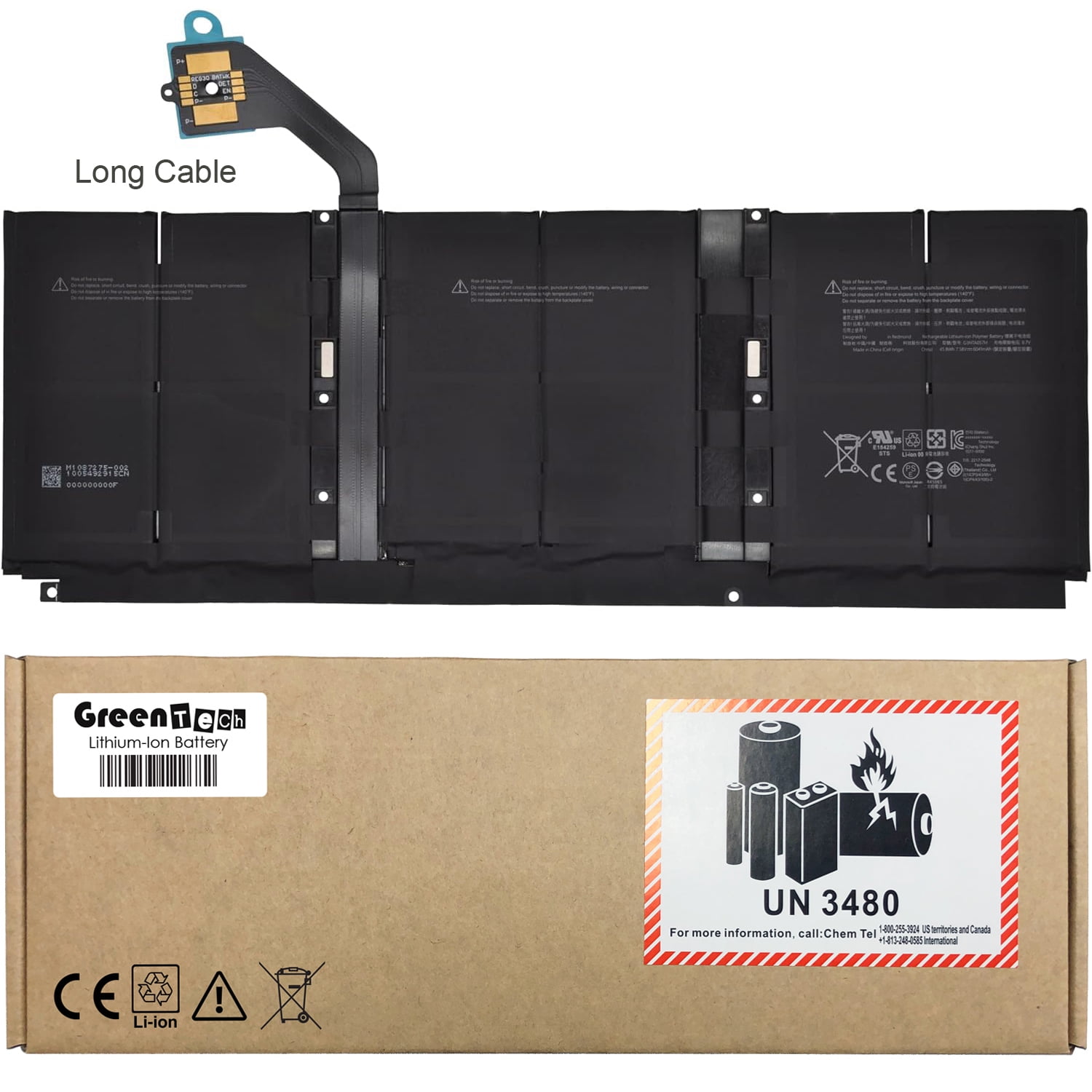 GREENTECH G3HTA057H BATTERY FOR MICROSOFT SURFACE LAPTOP 3 15", SURFACE ...