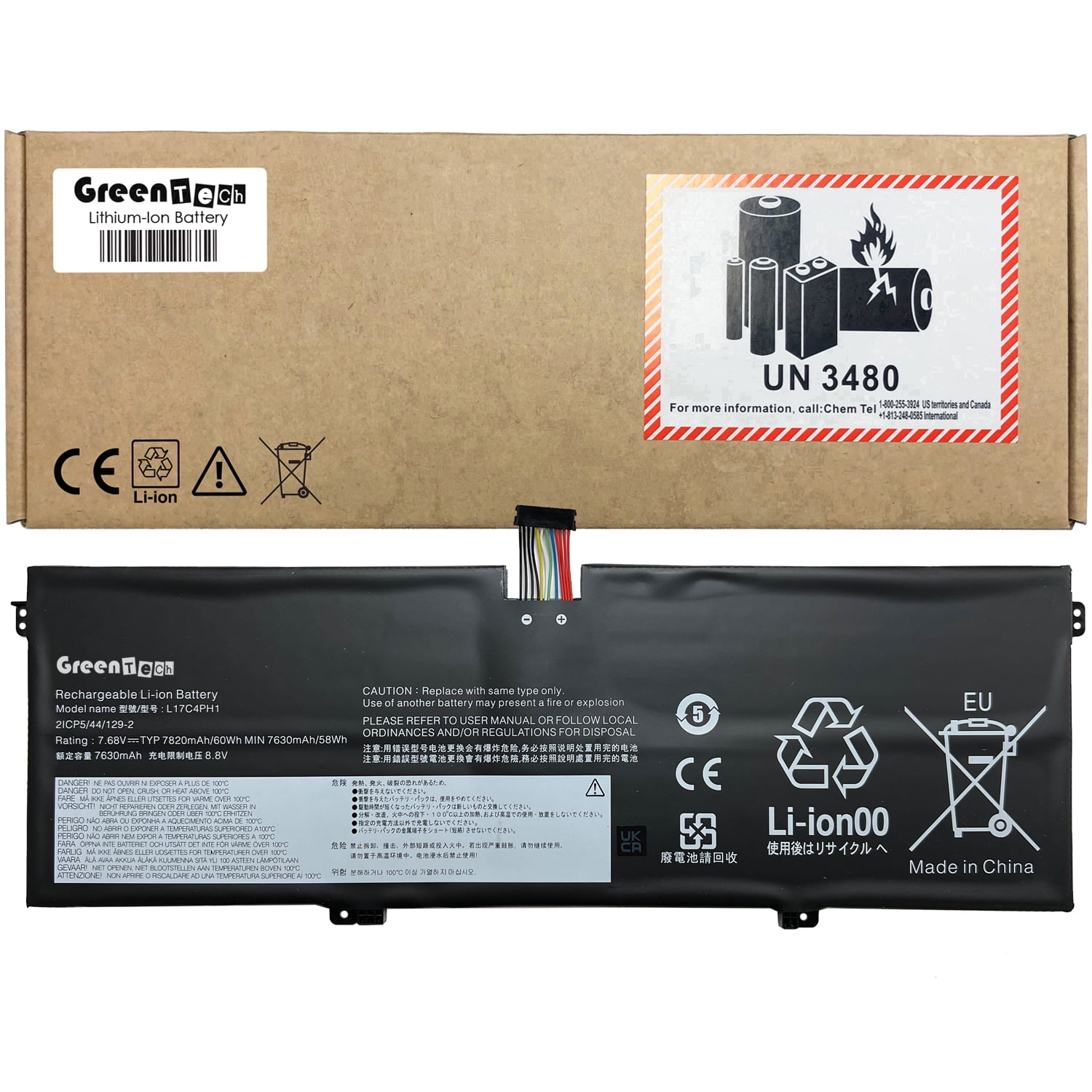 GREENTECH L17M4PH1 L17C4PH1 BATTERY FOR LENOVO YOGA C930-13IKB 81C4 ...