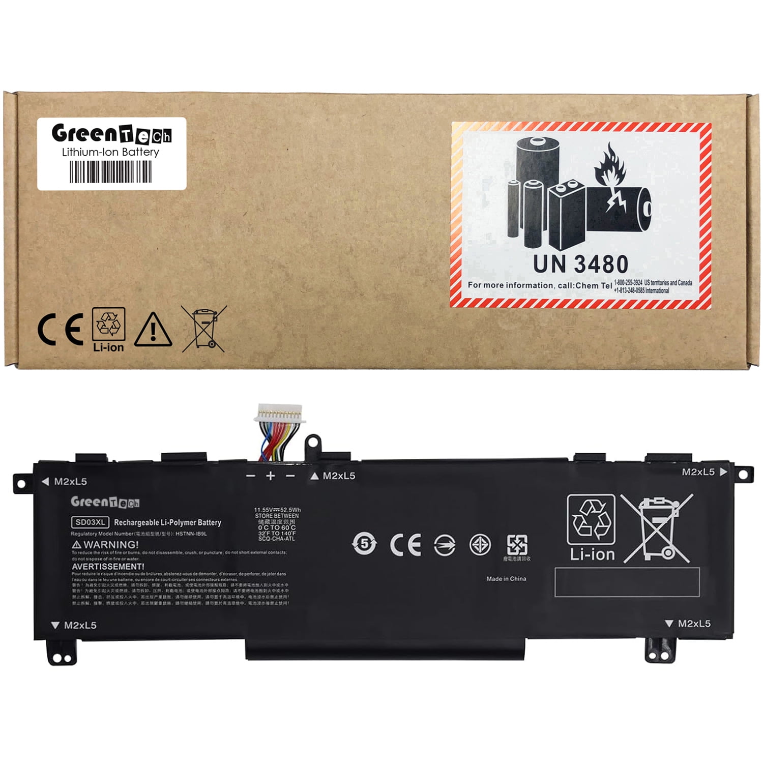 GREENTECH L84394-005 SD03XL BATTERY FOR HP VICTUS 15-FA, 15-FA1000, 15 ...