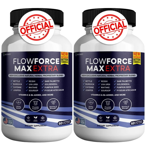GREENVIFY Flow Force Max Extra Prostate Supplements for Men Capsules ...