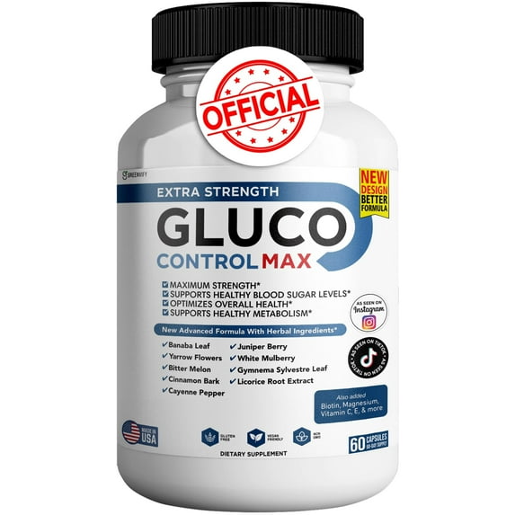 Gluco Control Max - Extra Strength Dietary Supplement for Energy ...