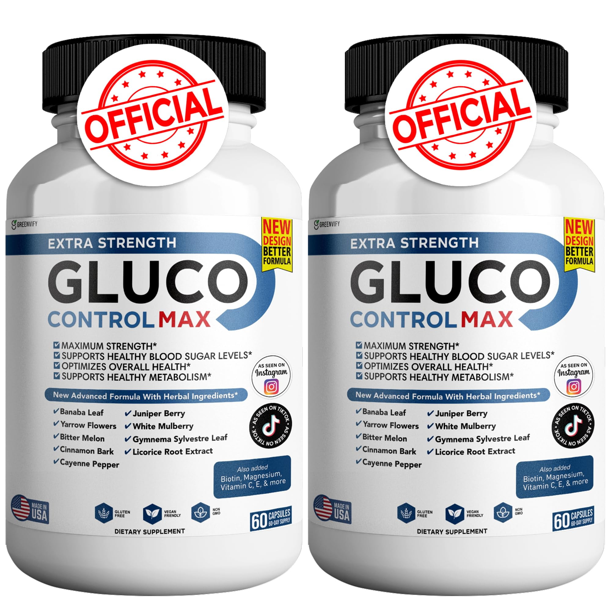 GREENVIFY Gluco Control Max All Natural Formula to Maintain Healthy ...