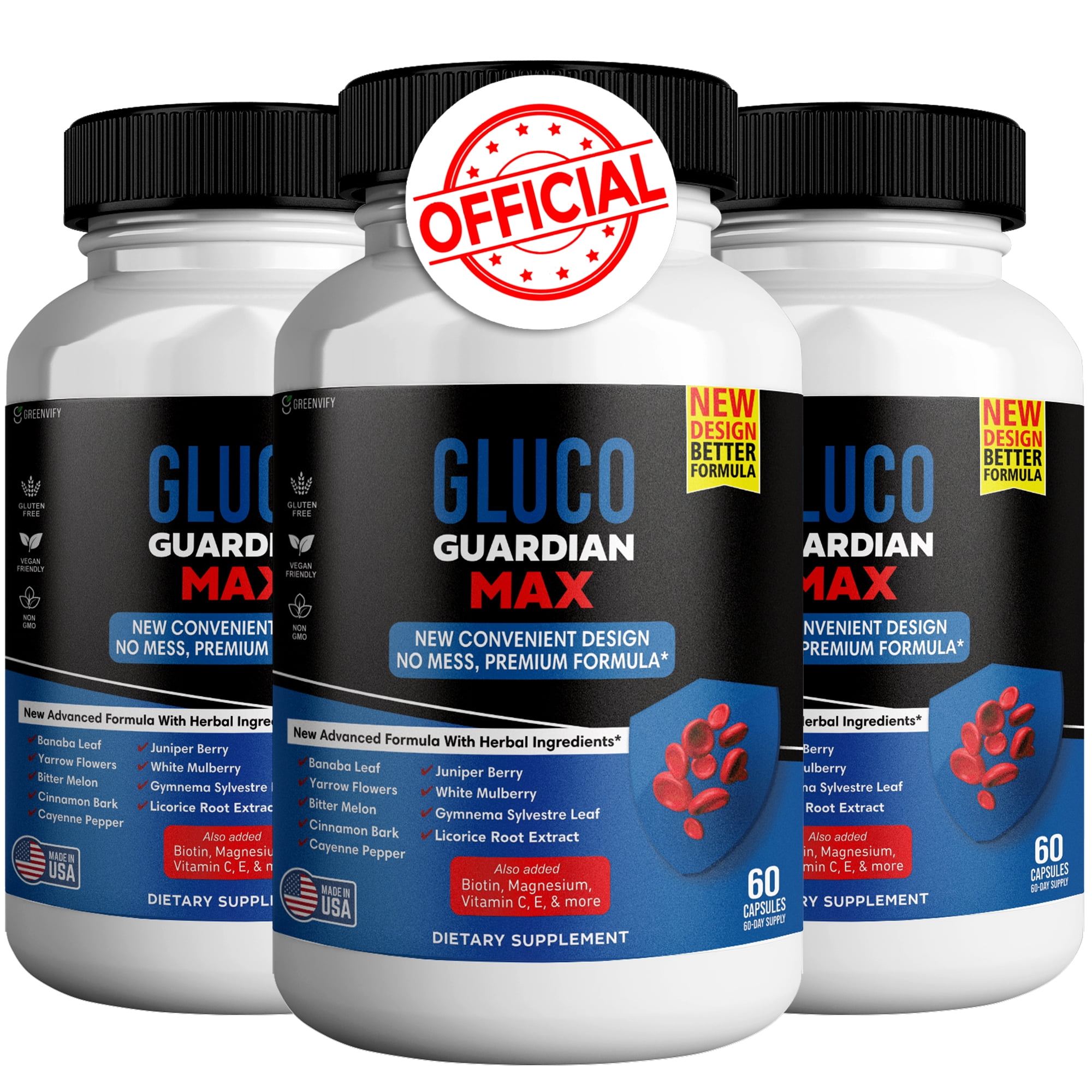 GREENVIFY Gluco Guardian Max Advanced Wellness Support Capsules ...