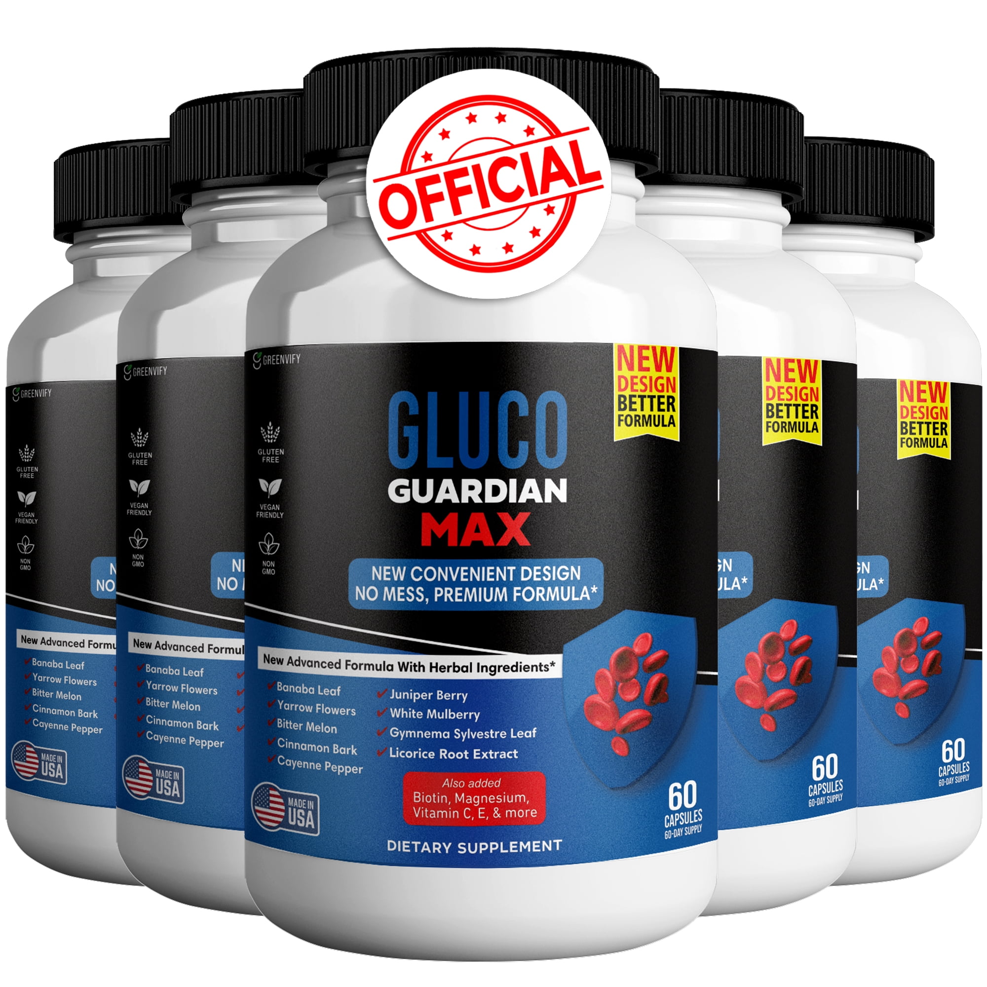 GREENVIFY Gluco Guardian Max Advanced Wellness Support Capsules ...