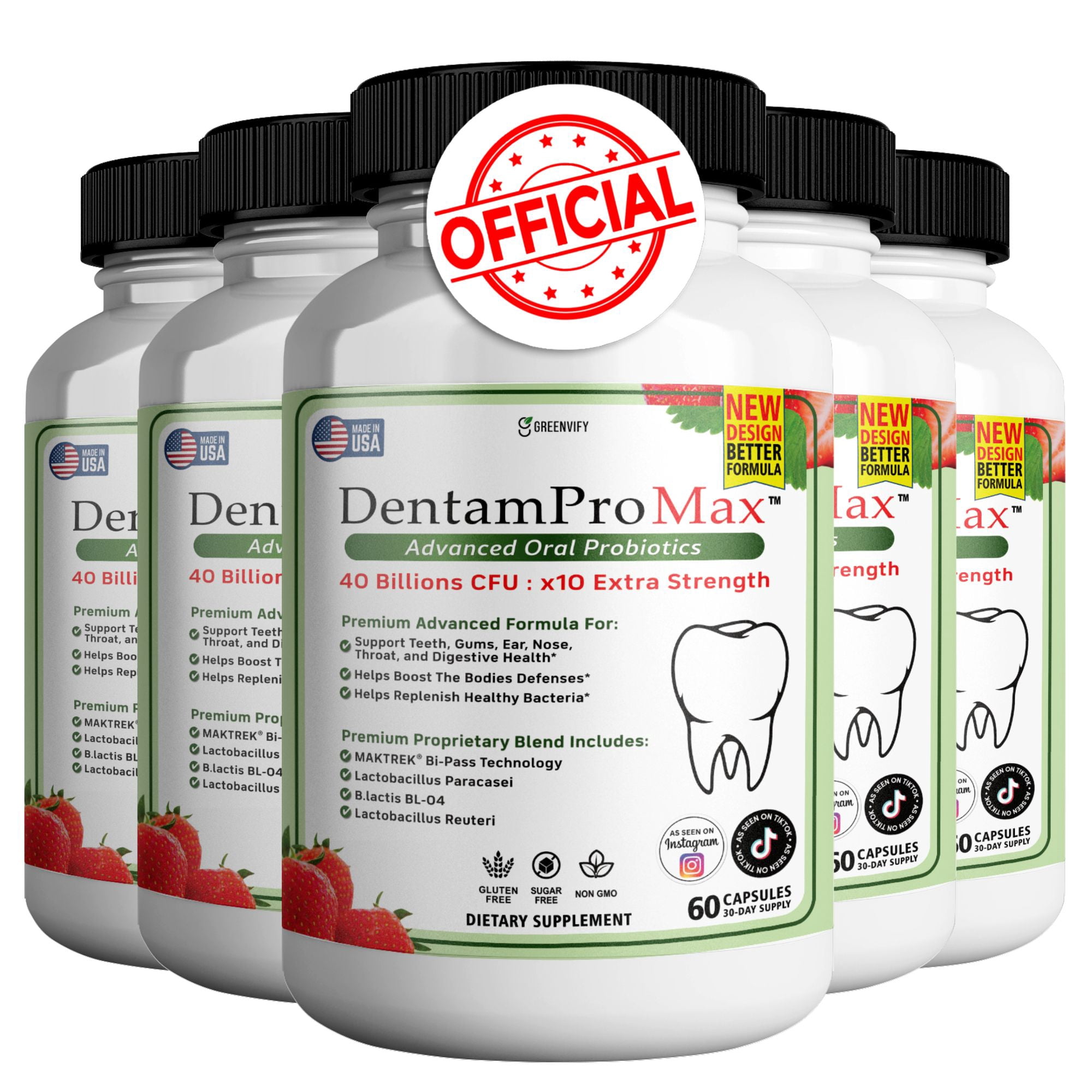 GREENVIFY ProDentim Max for Gums and Teeth Health & Fresh Breath - 40 ...
