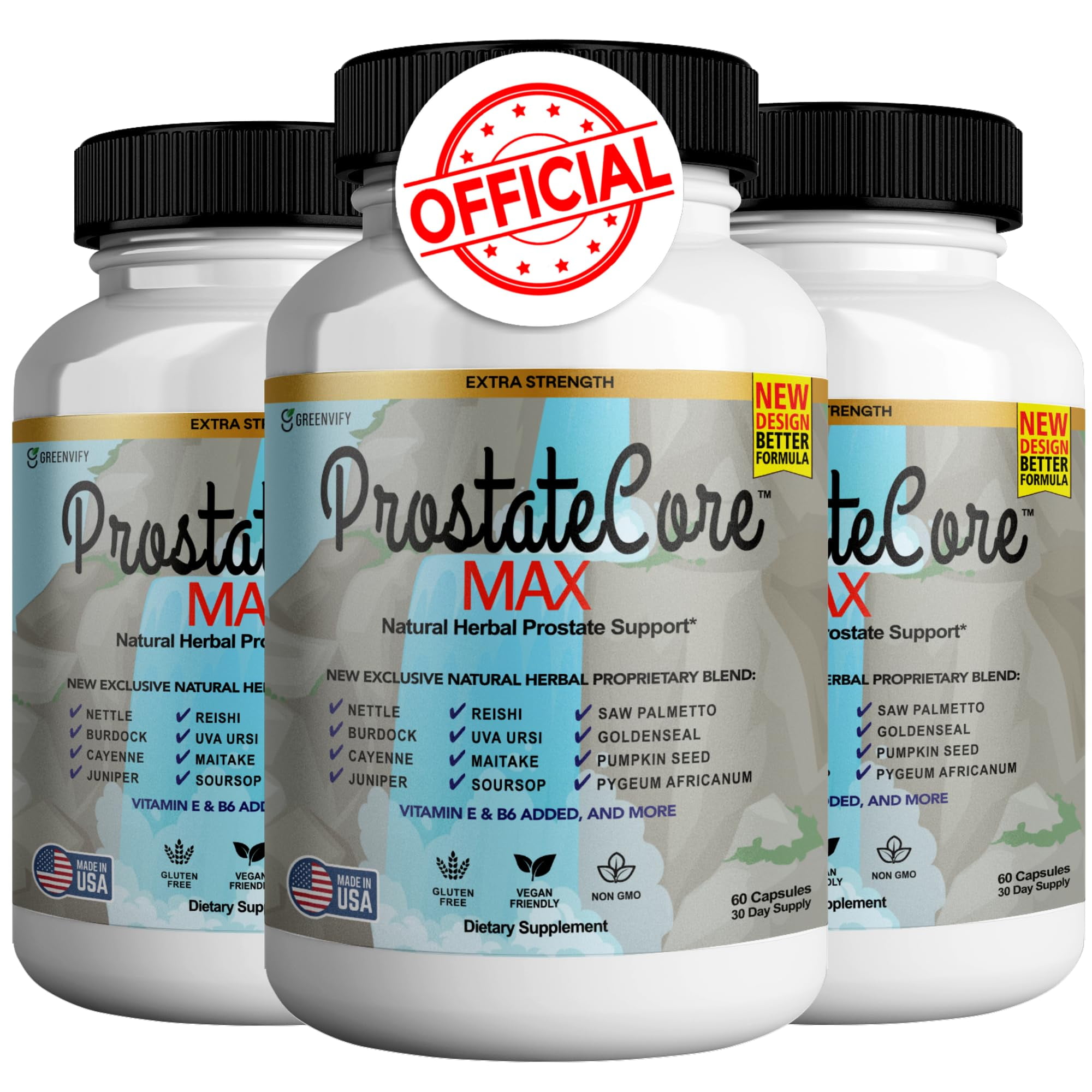 GREENVIFY ProstateCore Max Extra Prostate Supplements for Men Capsules ...