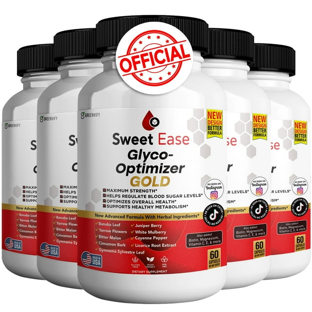 GREENVIFY Sweet Ease Glyco Optimizer GOLD All Natural Formula to ...