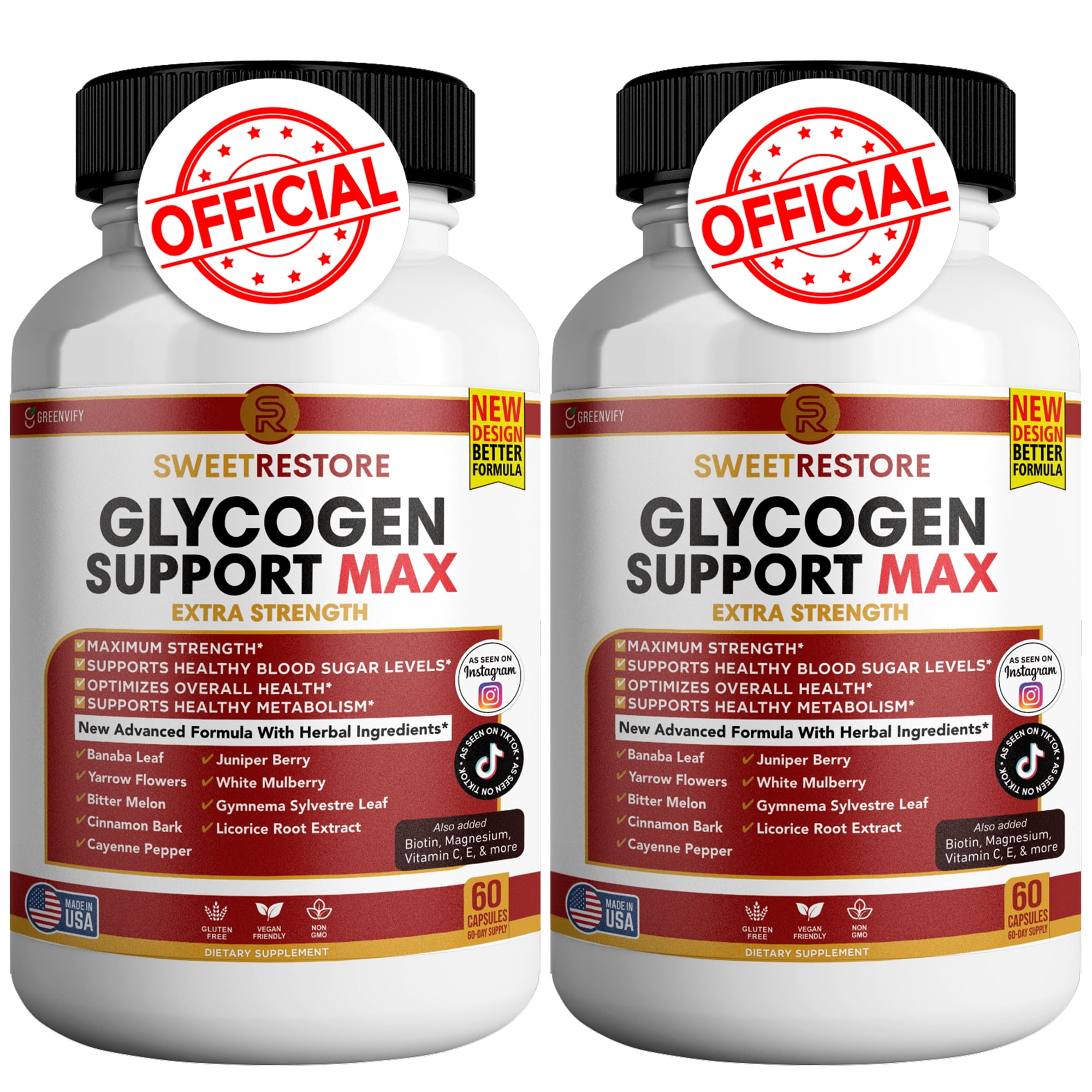 GREENVIFY Sweet Restore Glycogen Support Max All Natural Formula to ...