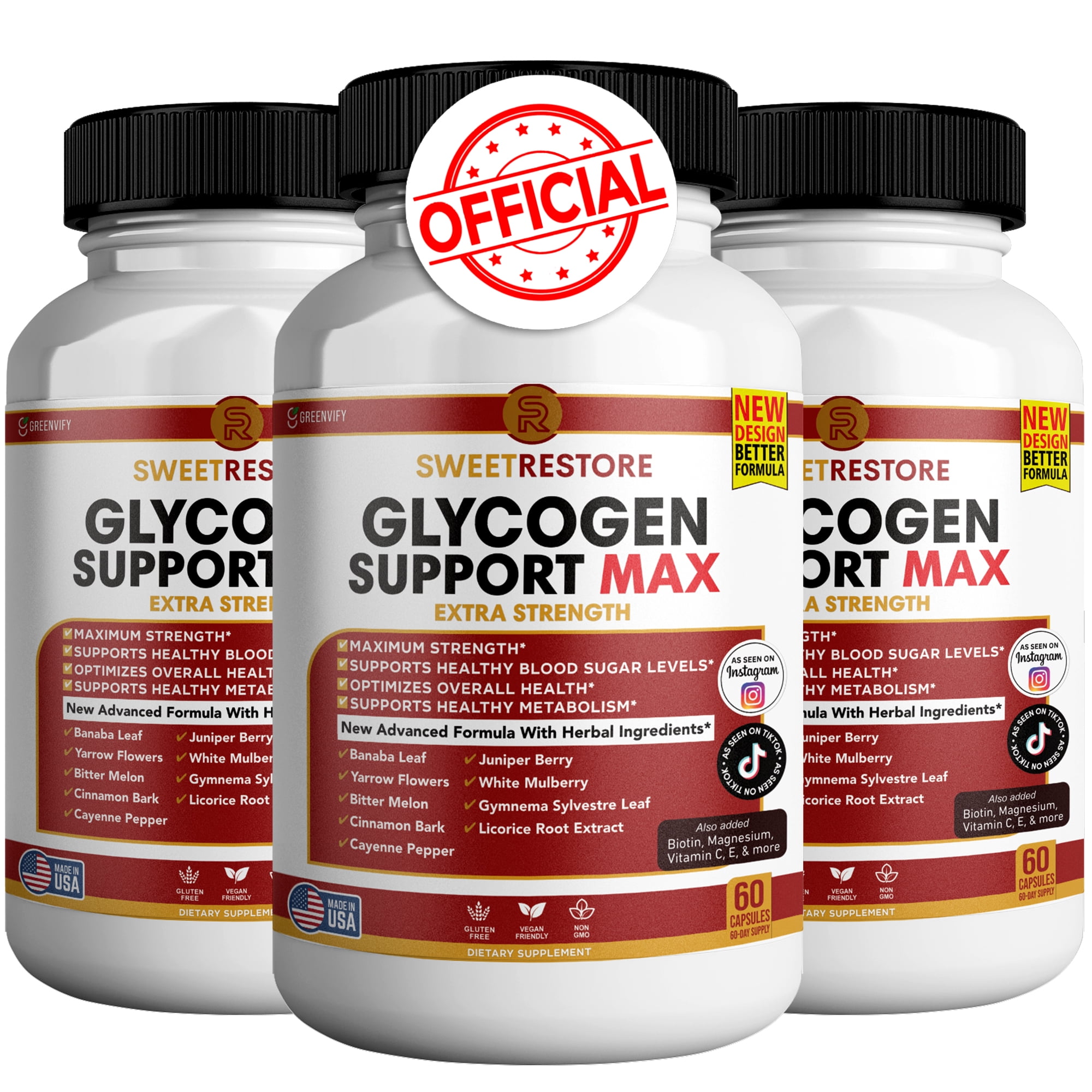 GREENVIFY Sweet Restore Glycogen Support Max All Natural Formula to ...