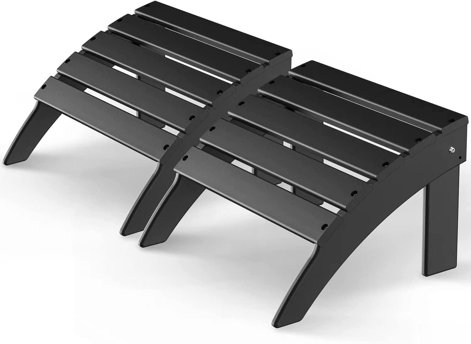 GREENVINES Adirondack-Ottoman | Folding | Set of 2 | HDPE Plastic ...