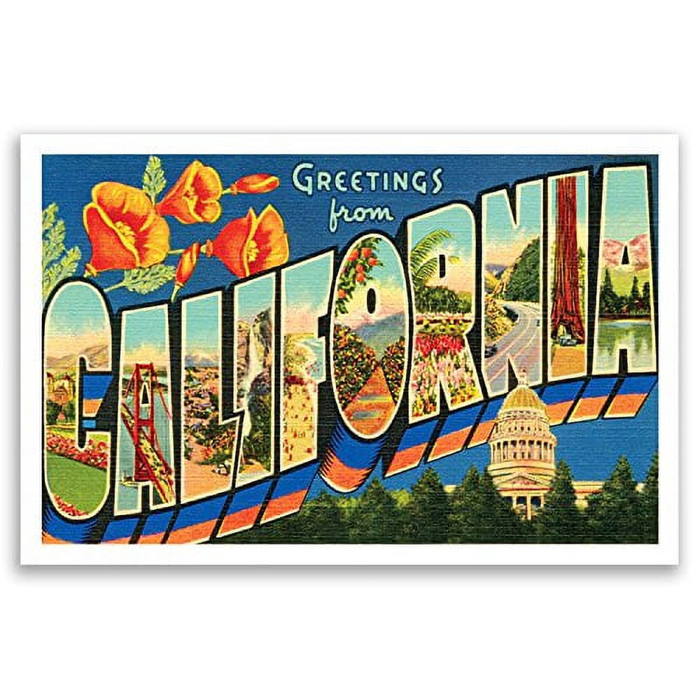 Postcard Paper Vintage Los Angeles Postcard Set - 20 Identical ...