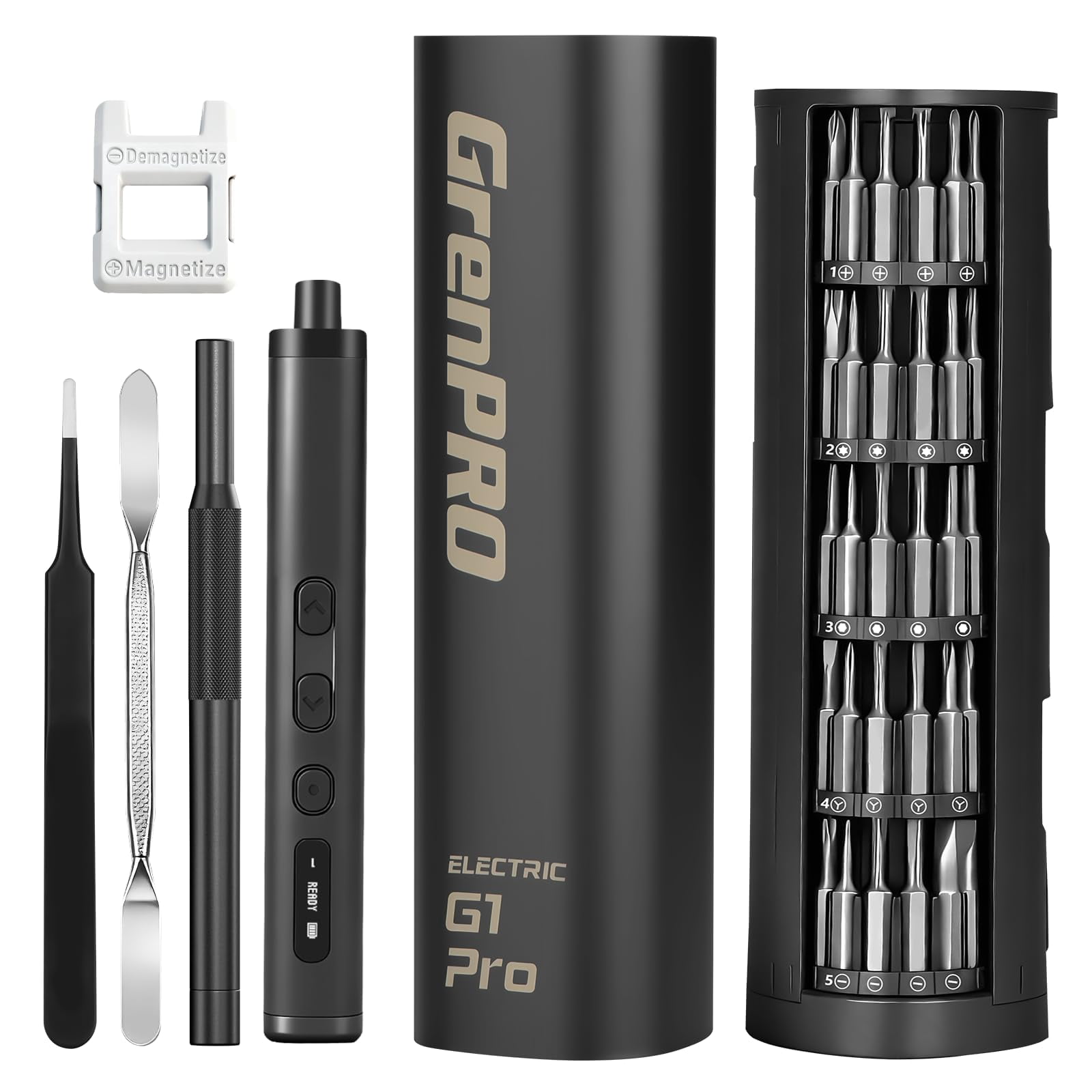 GRENPRO 78-in-1 Precision Electric Screwdriver Set, 3.7V Mini Cordless ...
