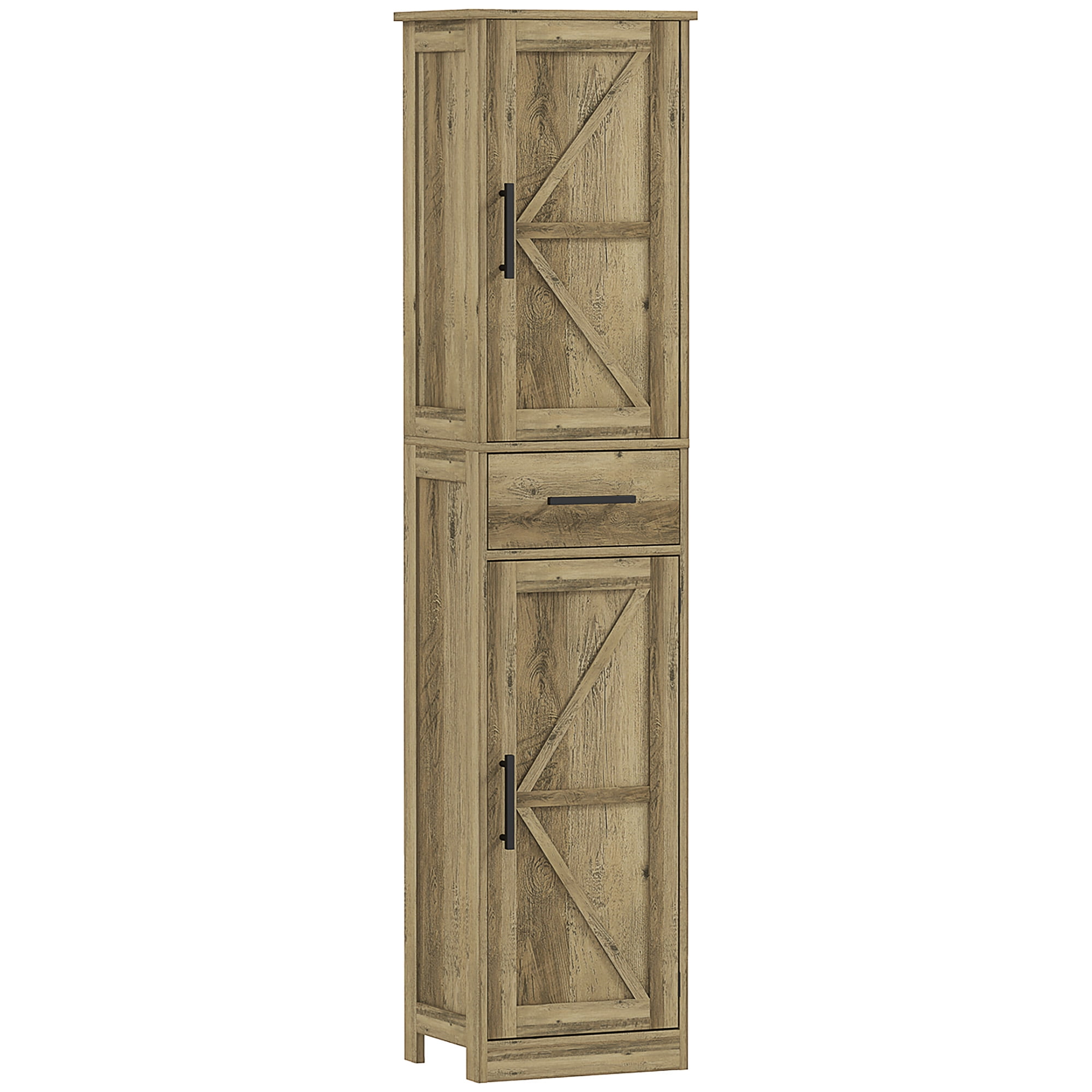 GREOKL Narrow Bathroom Storage Cabinet, 67" Tall Farmhouse Cabinet with ...