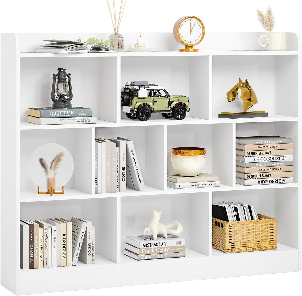 GREOKL8 Cube Bookshelf Bookcase, Cube Storage Organizer, Wood Display ...