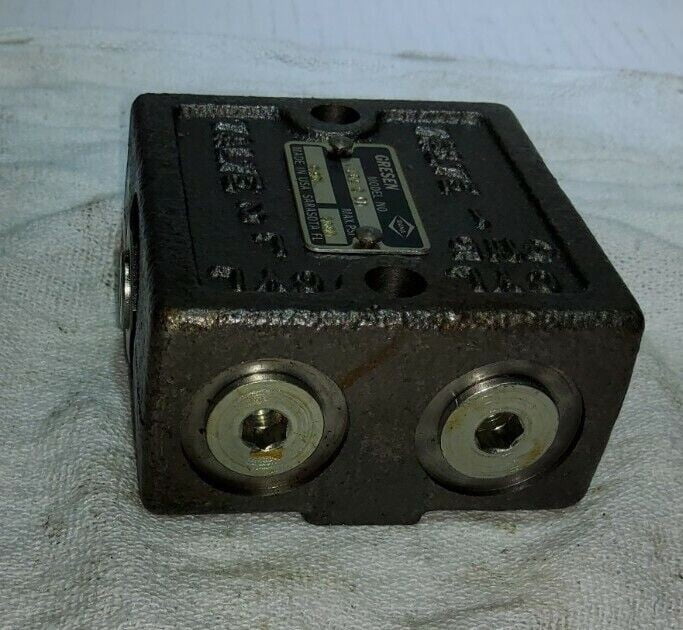 GRESEN HYDRAULICS VALVE LOA-C-6-D NEW Old Stock LOAC6D - Walmart.com