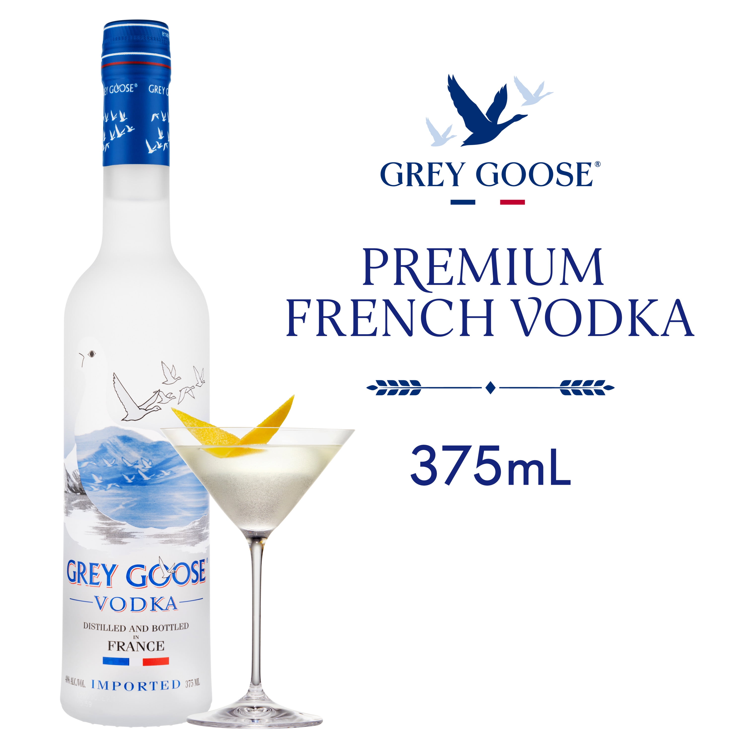 GREY GOOSE Vodka, 375 ml Bottle, ABV 40% - Walmart.com