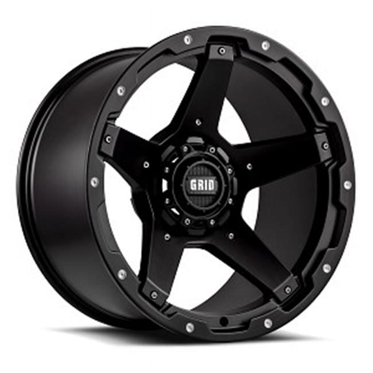 GRID Wheels 4212237B48 20 x 12 in. Matte Black Wheels for 2004-2012 ...