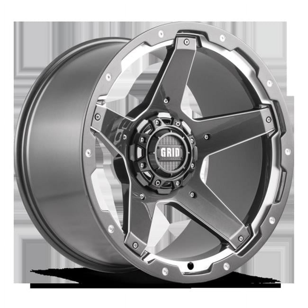 GRID Wheels 4A18090RIN 18 x 9 in. Insert Center Cap Wheels - Red ...