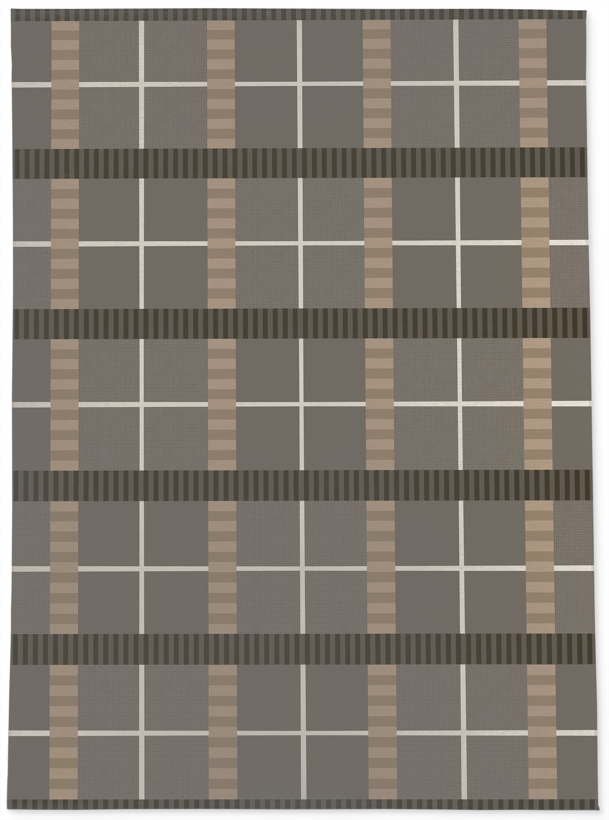 GRIDDY BROWN Kitchen Mat By Kavka Designs - Walmart.com