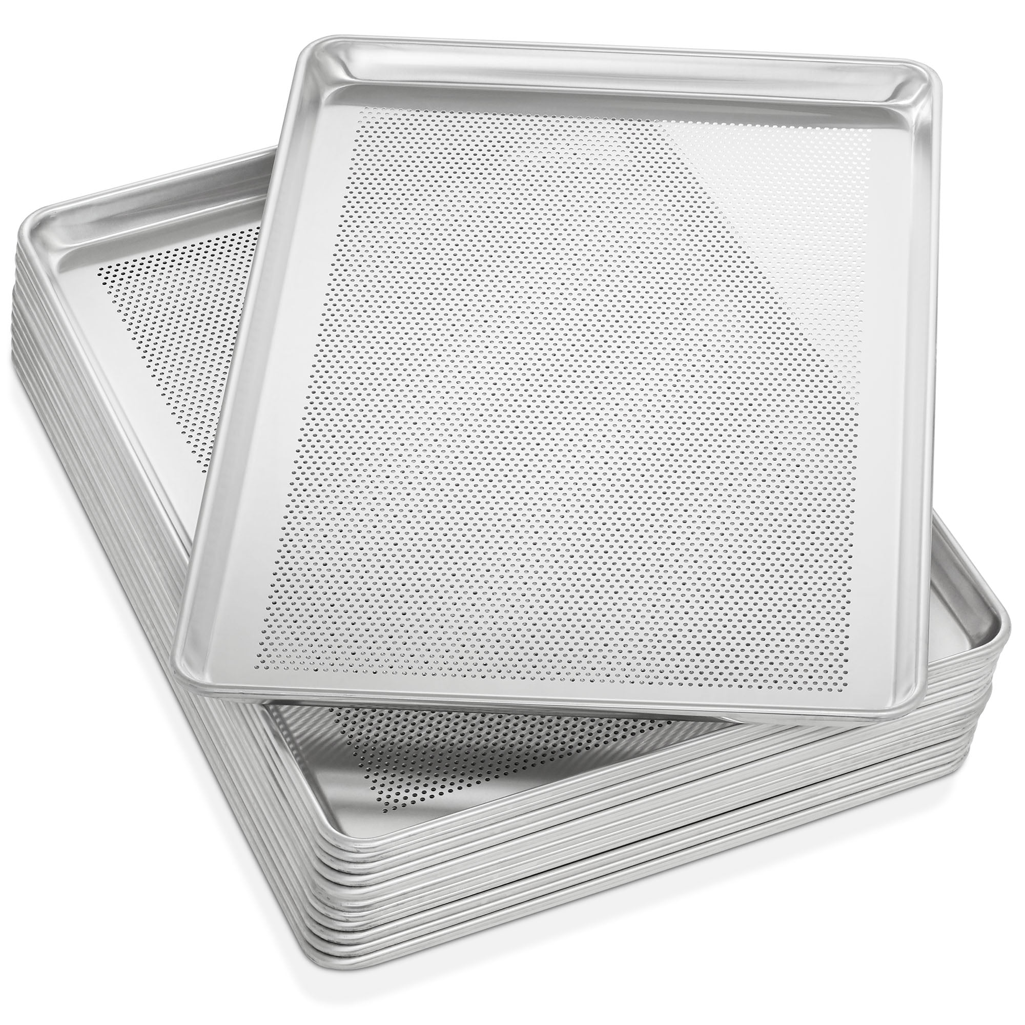 GRIDMANN 18" x 26" Commercial Grade Aluminum Perforated Baking Sheet ...