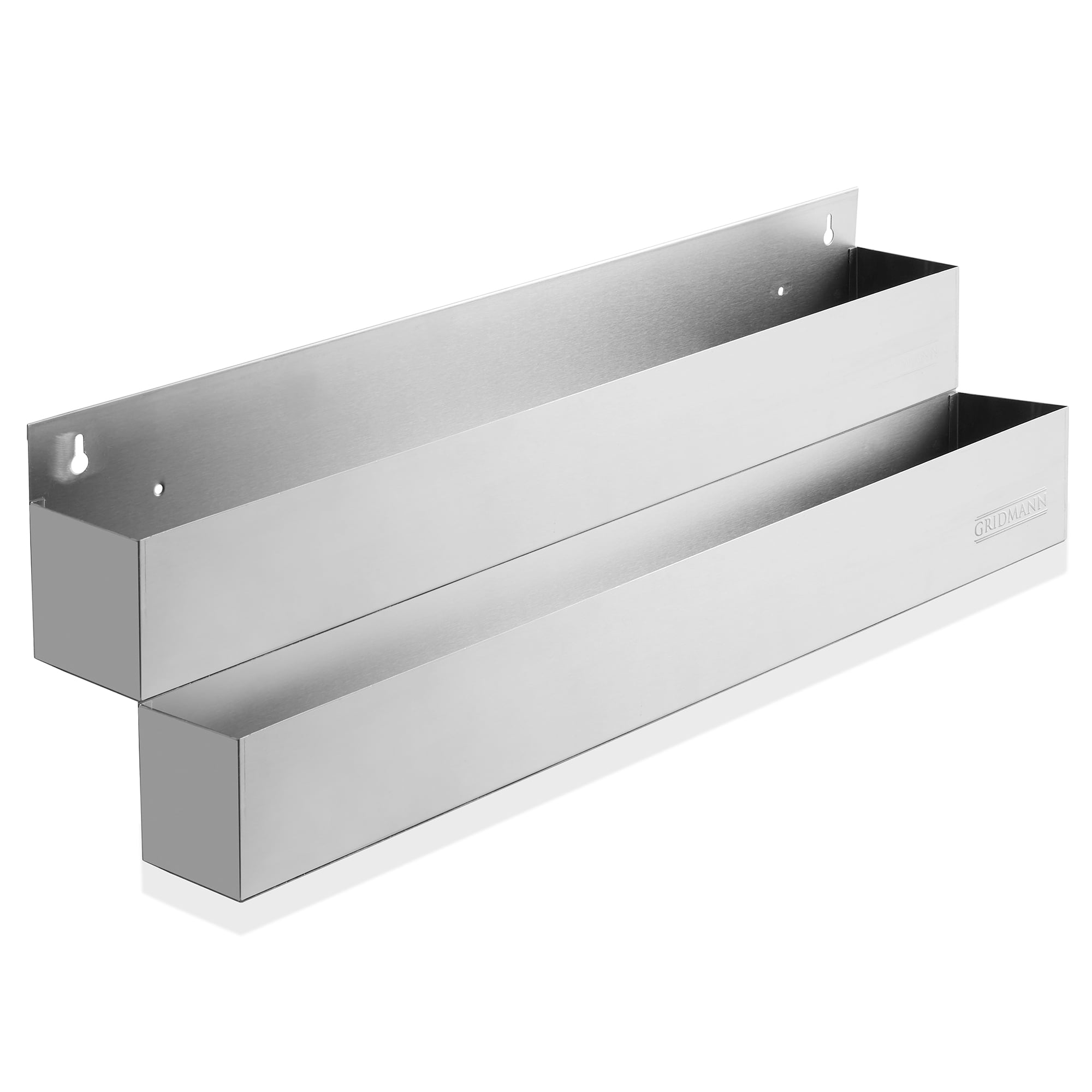 GRIDMANN 32" Double Tier Speed Rail, Stainless Steel Liquor Bottle Rack ...