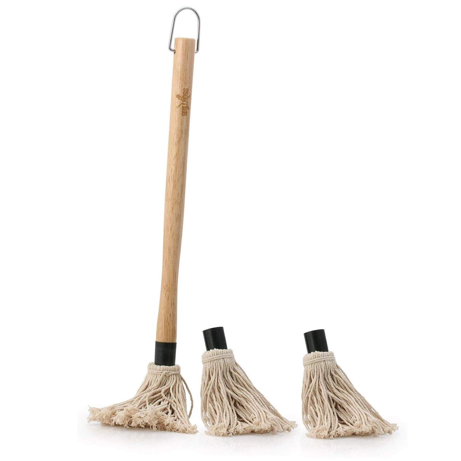 GRILLHOGS 18-inch BBQ Basting Mop for Barbecue Grilling, Sauce Cooking ...