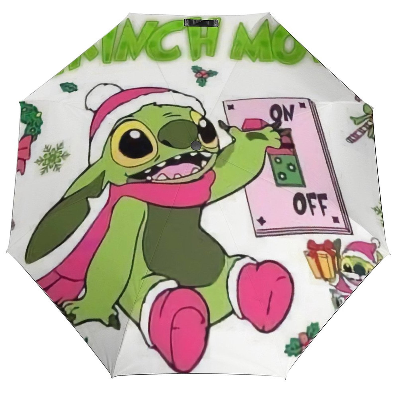 GRINCH MOD Christmas S-titch Umbrella,Kids Folding Umbrella Automatic ...