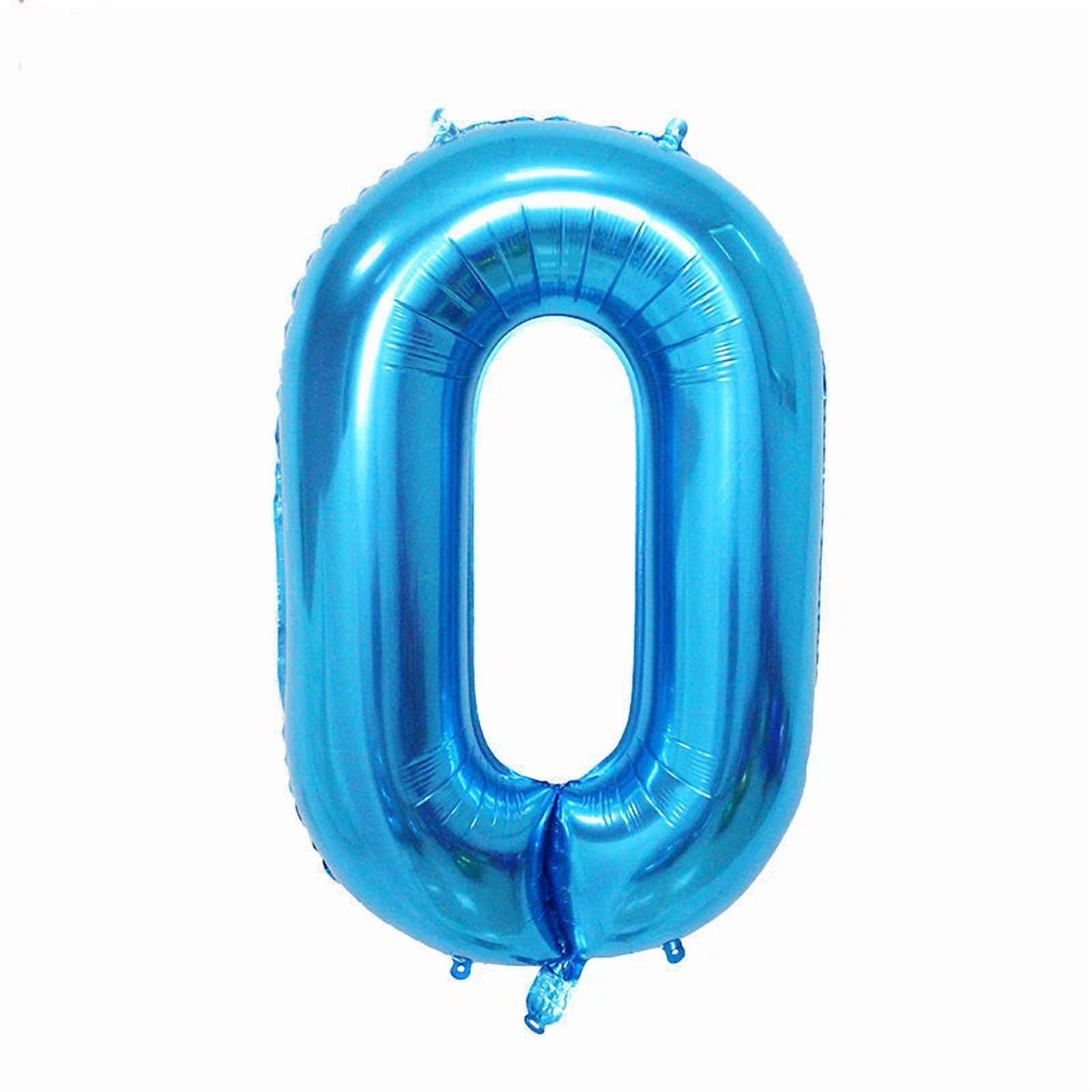 GRIND- 40" Giant Blue Zero Year Old Baby First Birthday 0 Month Number ...