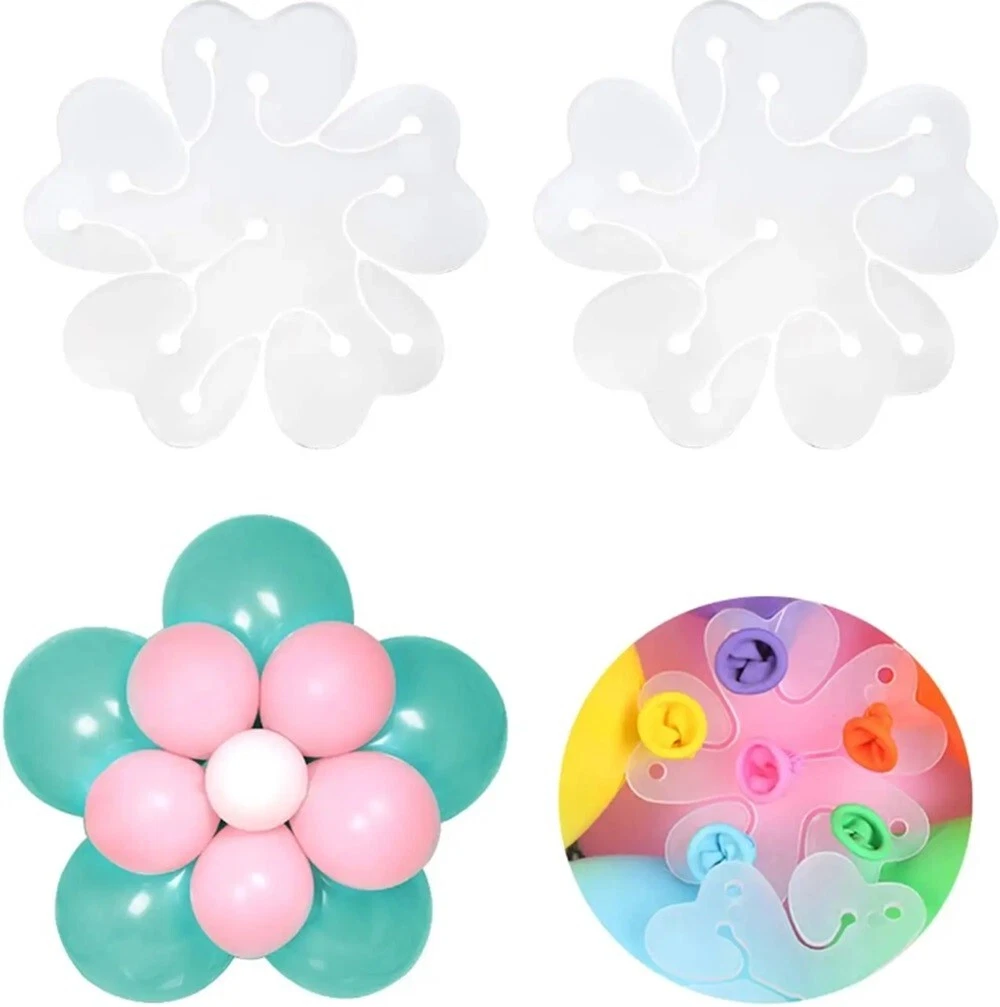 GRIND- 50 Flower Balloon Clips – Party Wedding Arch Holder Clips For ...