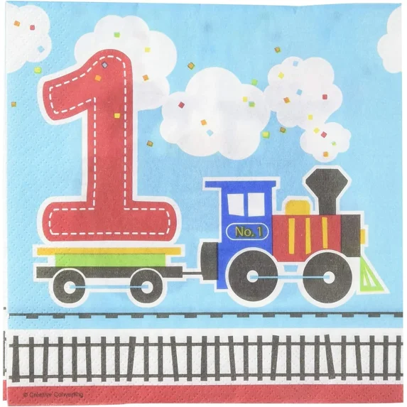 GRIND- All Aboard Train Tank Engine Kids 1St Birthday Party Luncheon ...