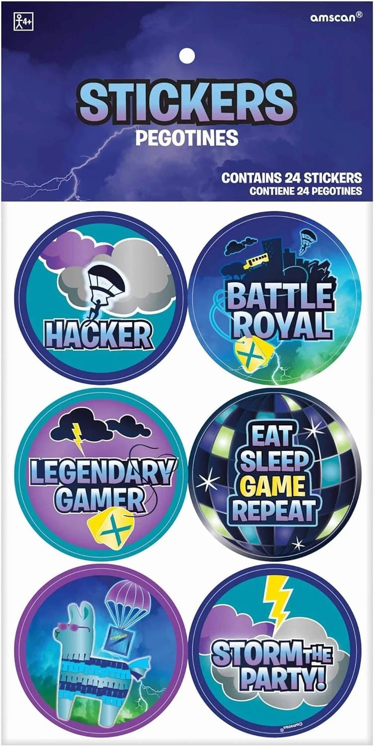 GRIND- Battle Royal Video Game Kids Birthday Party Favor Decal Label ...