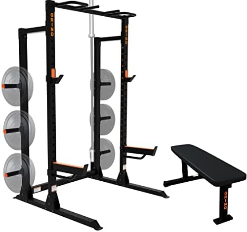 GRIND Fitness Chaos 4000 Power Rack, Exercise Squat Rack with Pull-Up ...