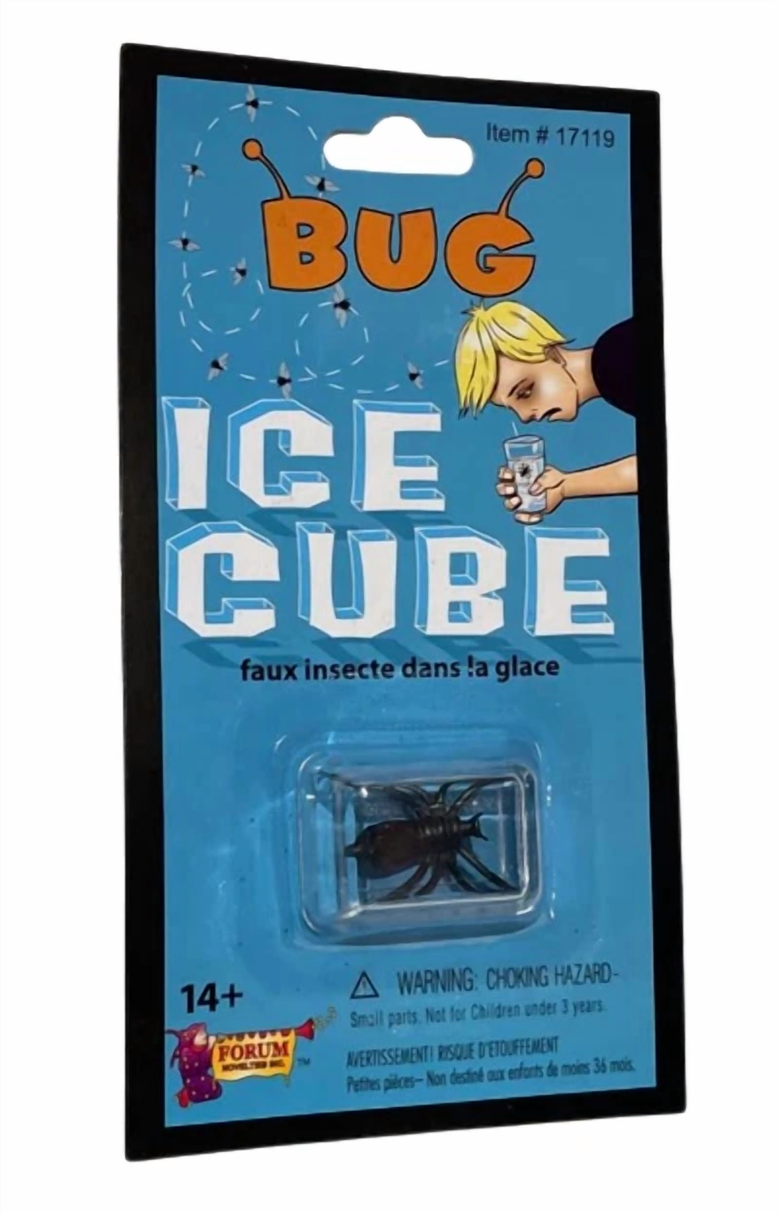 GRIND- Funny Fake Spider In Ice Cube Bug Joke Prank Clear Plastic Party ...