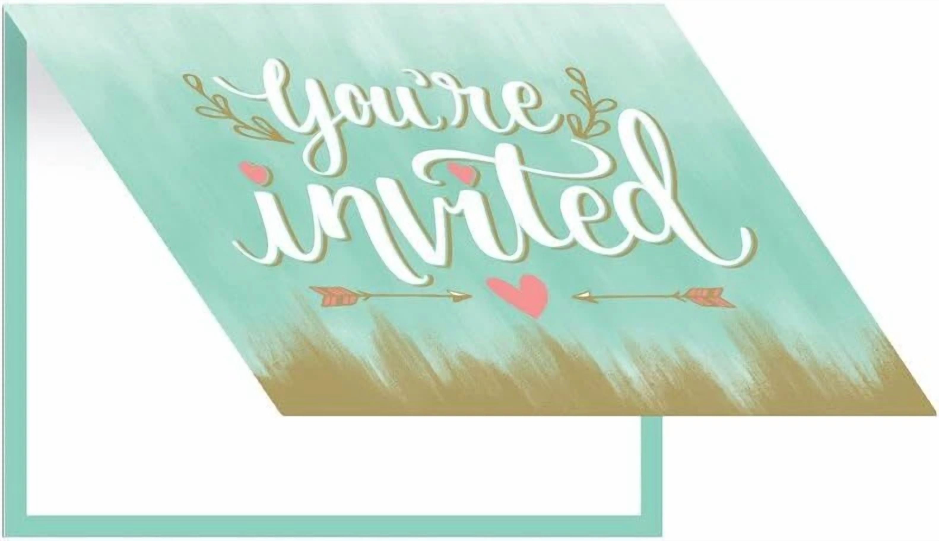 GRIND- Mint To Be Bridal Shower Anniversary Wedding Party Invitations W ...