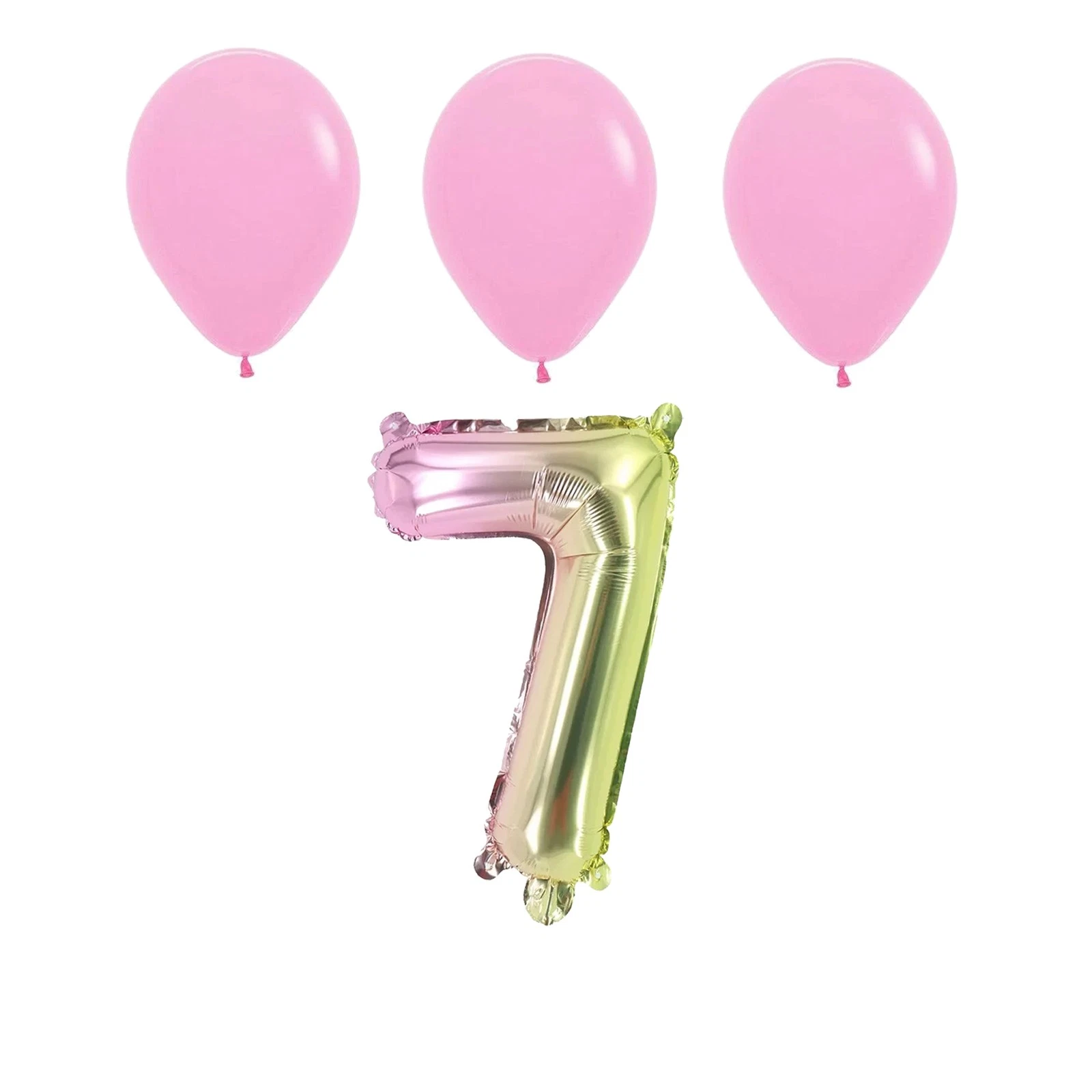 GRIND- Number 7 Colorful Balloon 32 Inch Foil Mylar Birthday Milestone ...