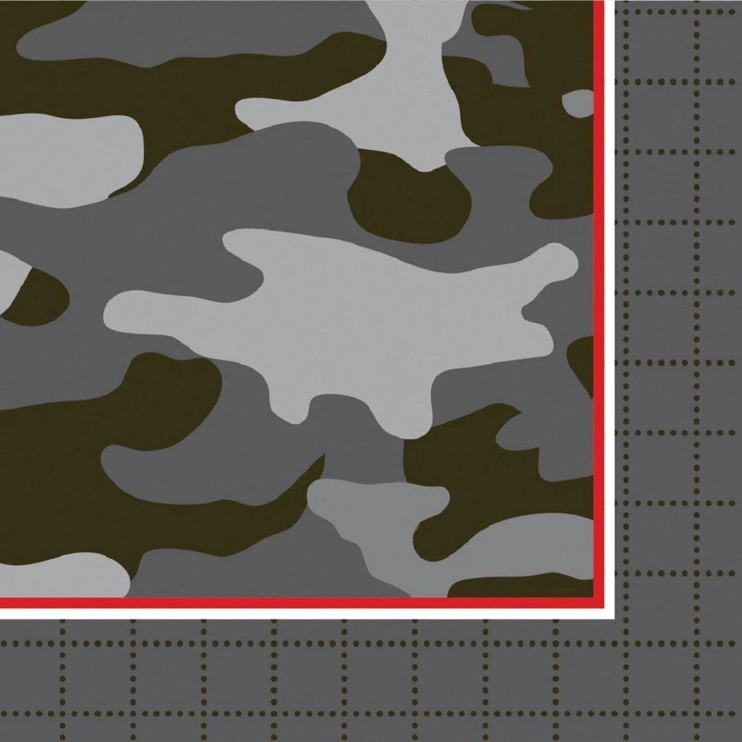 GRIND- Operation Camo Military Camouflage Kids Birthday Party Paper ...