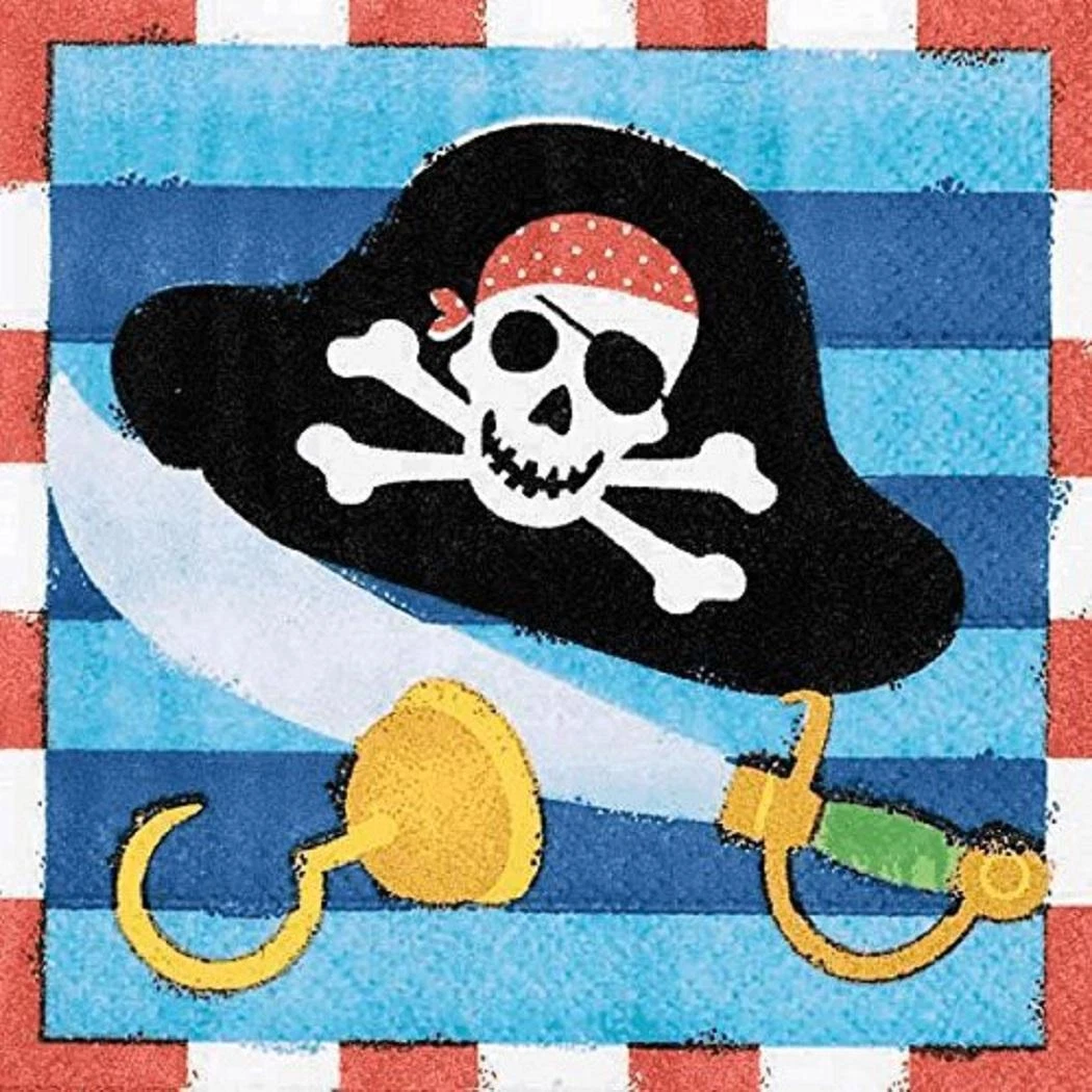 GRIND- Pirate'S Treasure Map Caribbean Kids Birthday Party Paper ...