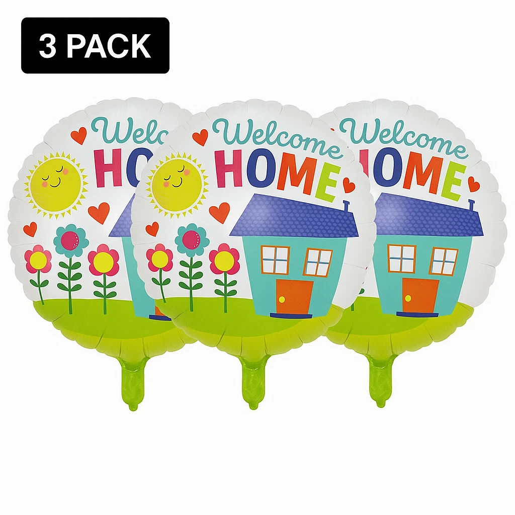 GRIND- Welcome Home House Party Balloons 3 Pack, New Home Decor ...