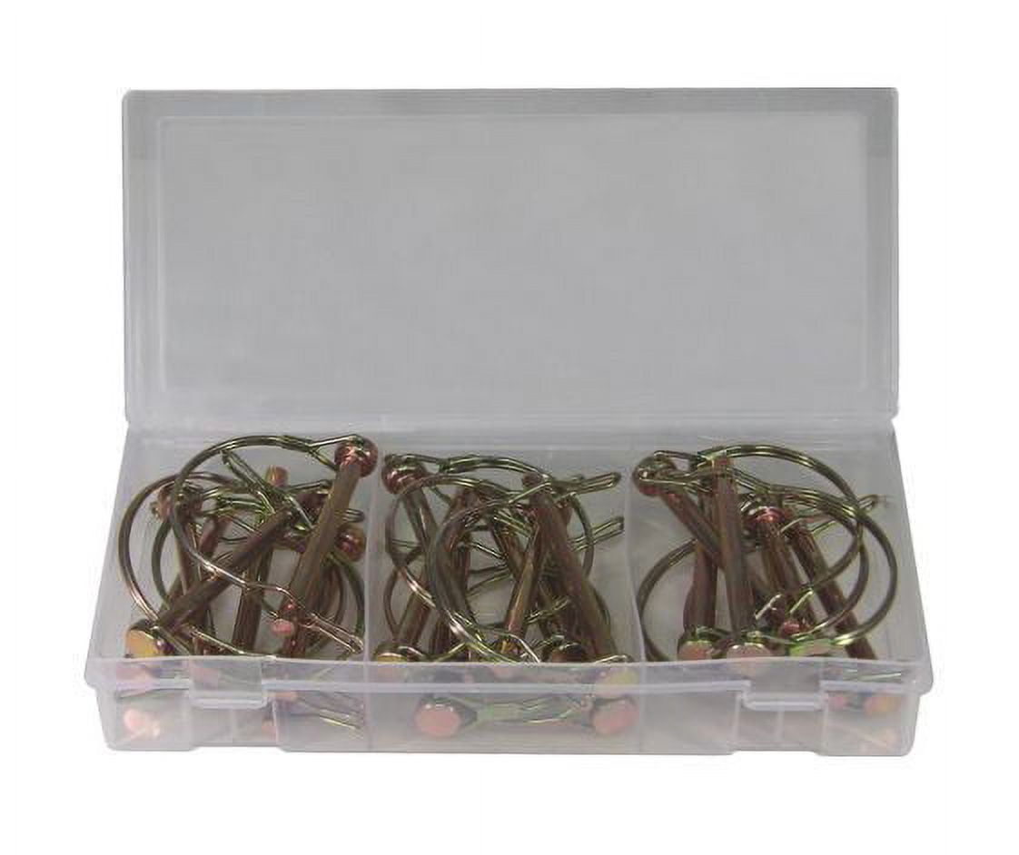 GRIP 20pc 2 3/4" x 5/16" Round PTO Pin Locking Spring Coupler Set 16284 ...