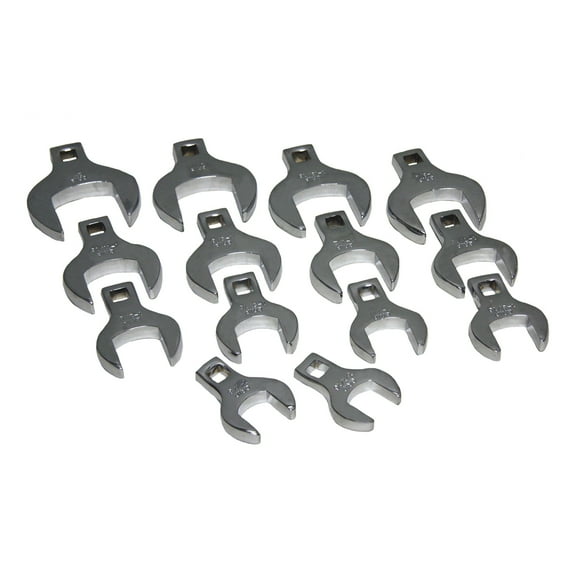 Grip Steel 14 pc Jumbo Standard SAE Crowfoot Wrench Set - Walmart.com